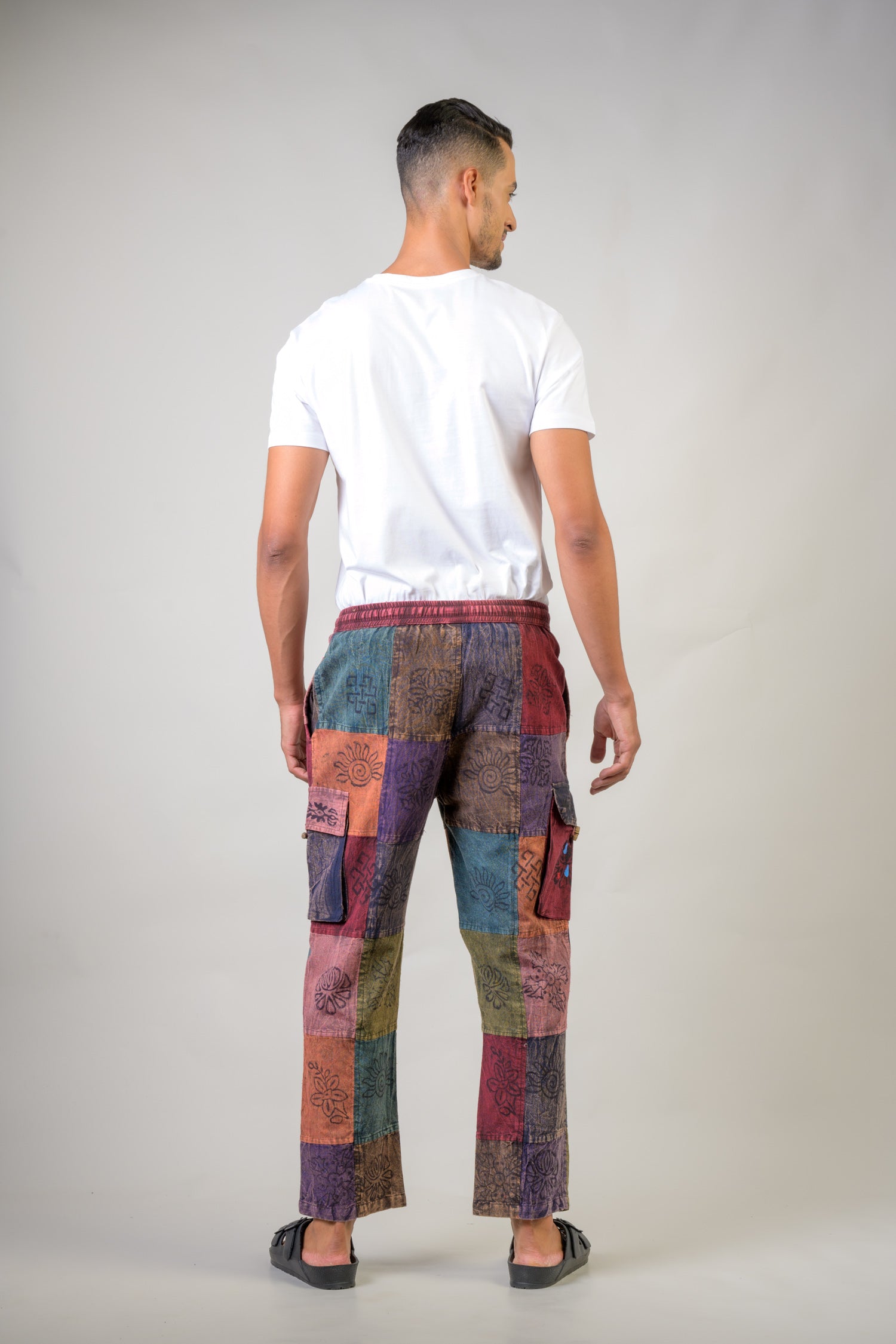 Patch Cargo Pants - Grey – Rhea Fashion
